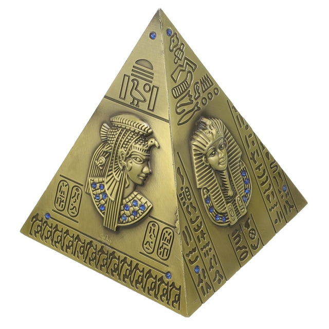 Simulation Pyramid Model Retro Pyramid Decoration Desktop Pyramid Piggy ...