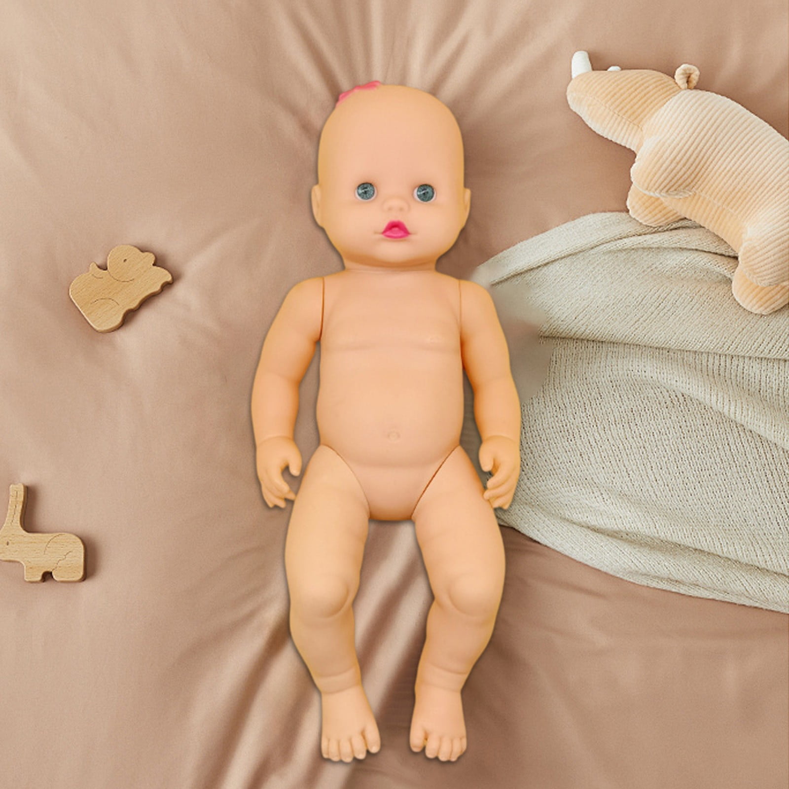Simulation Reborn Sleep Doll, Soft Plastic Healing Companion Toy, Realistic Texture Play Figure ...