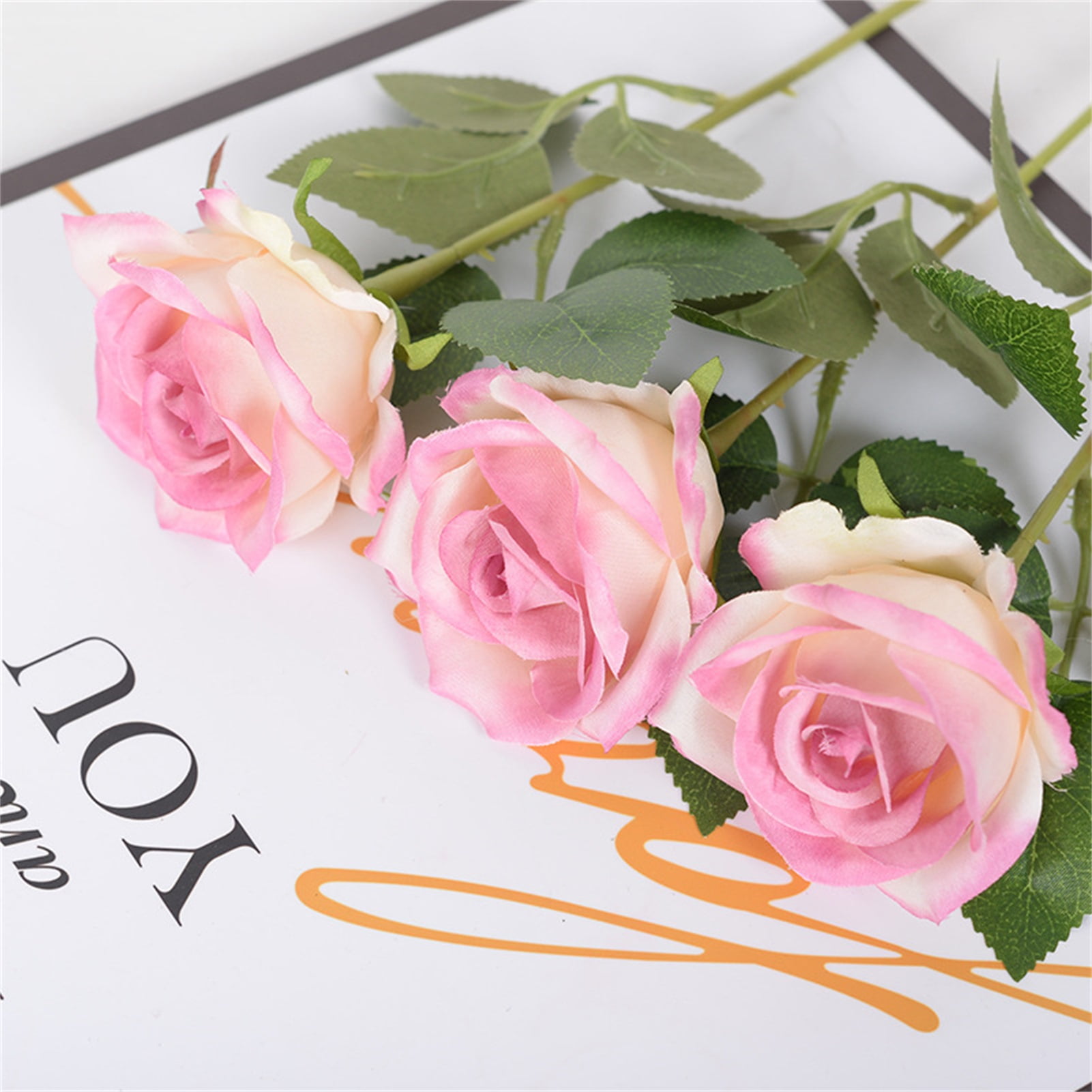 Simulation Rose Decorative Delicate DIY Non-fading No Withering No ...