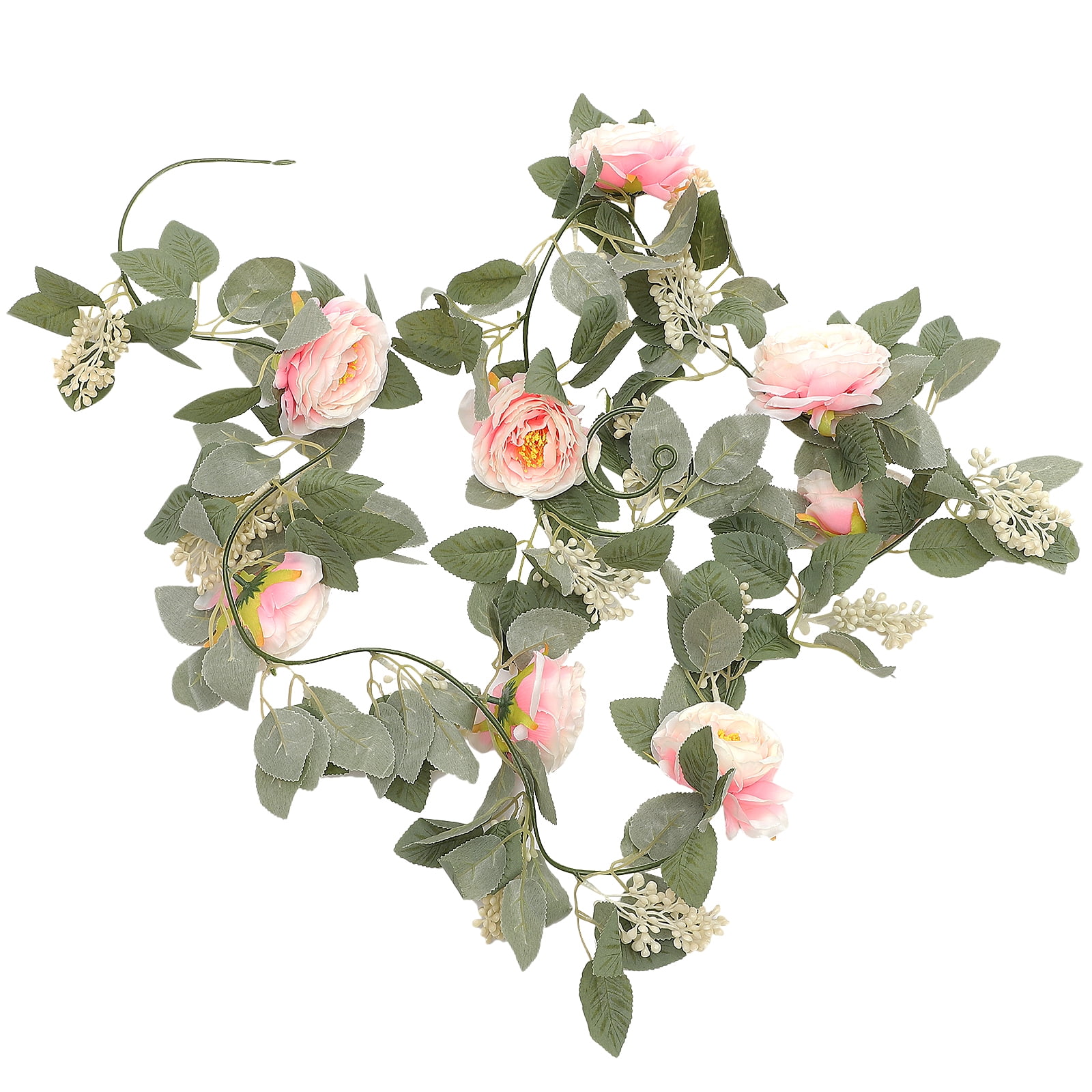 Simulation Rose Vine Rose Garland Pink Room Decor Living Room Ceiling ...