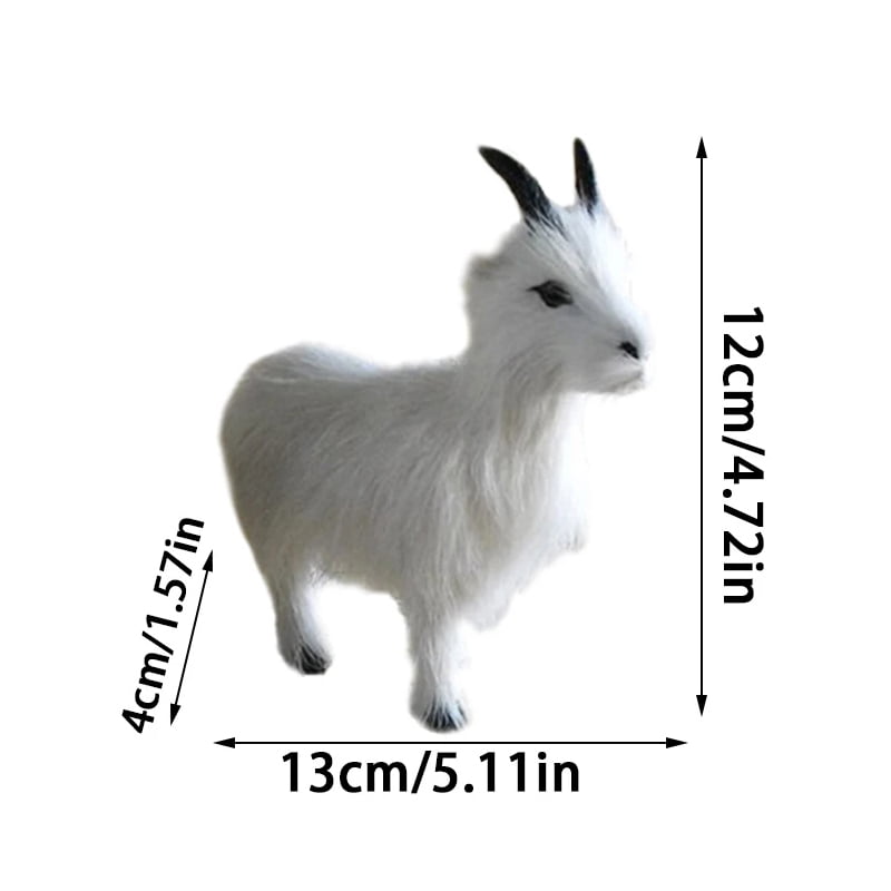 Simulation Sheep Figurines Miniatures Model Farm Animals Soft Sheep ...