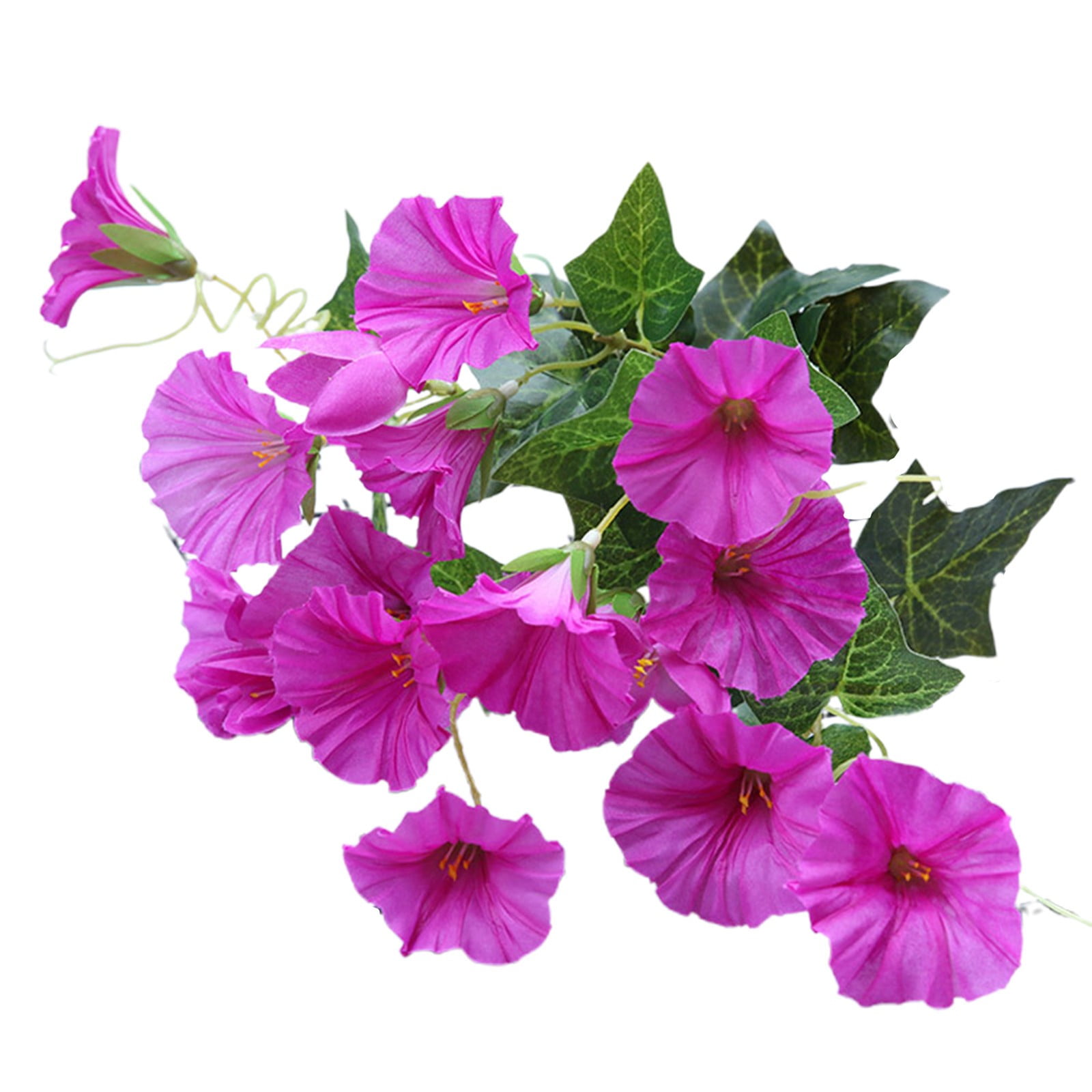 Morning Glory False Flower Vine Color Of Purple , Artificial Faux ...