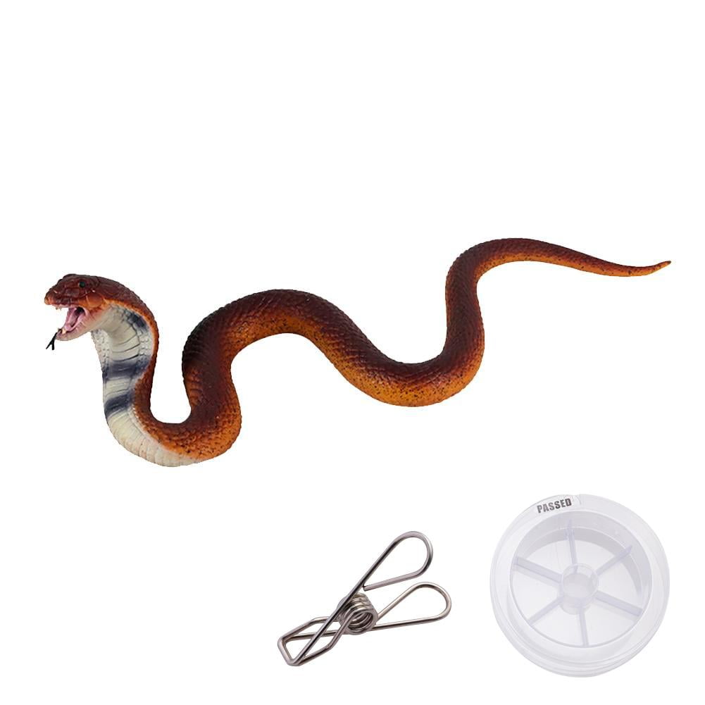 Simulation Soft Rubber Animal Snake Reptile Model Halloween Prank Toy ...