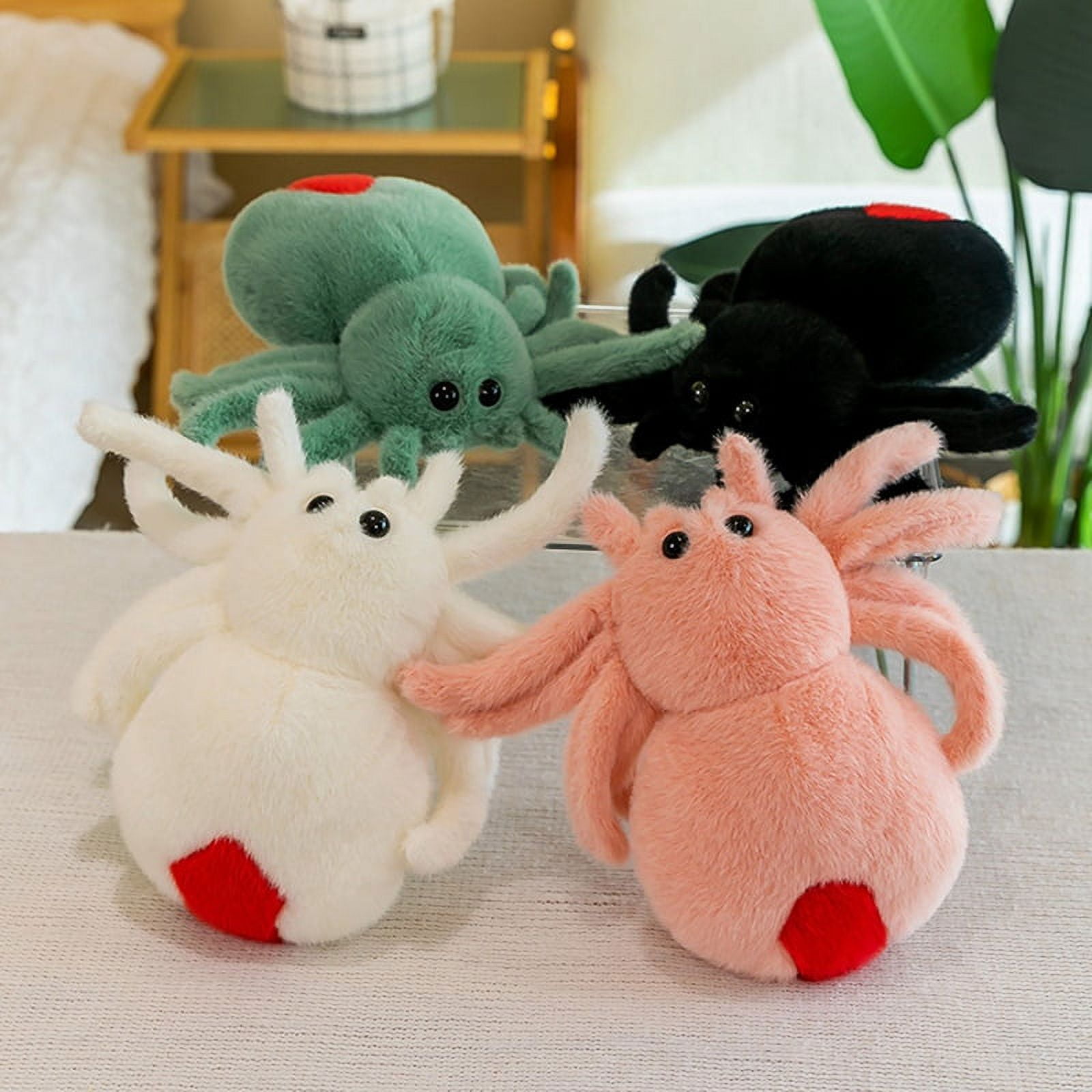 Simulation Spider Jumping Spider Doll Crawling Pet Doll Plush Cute ...