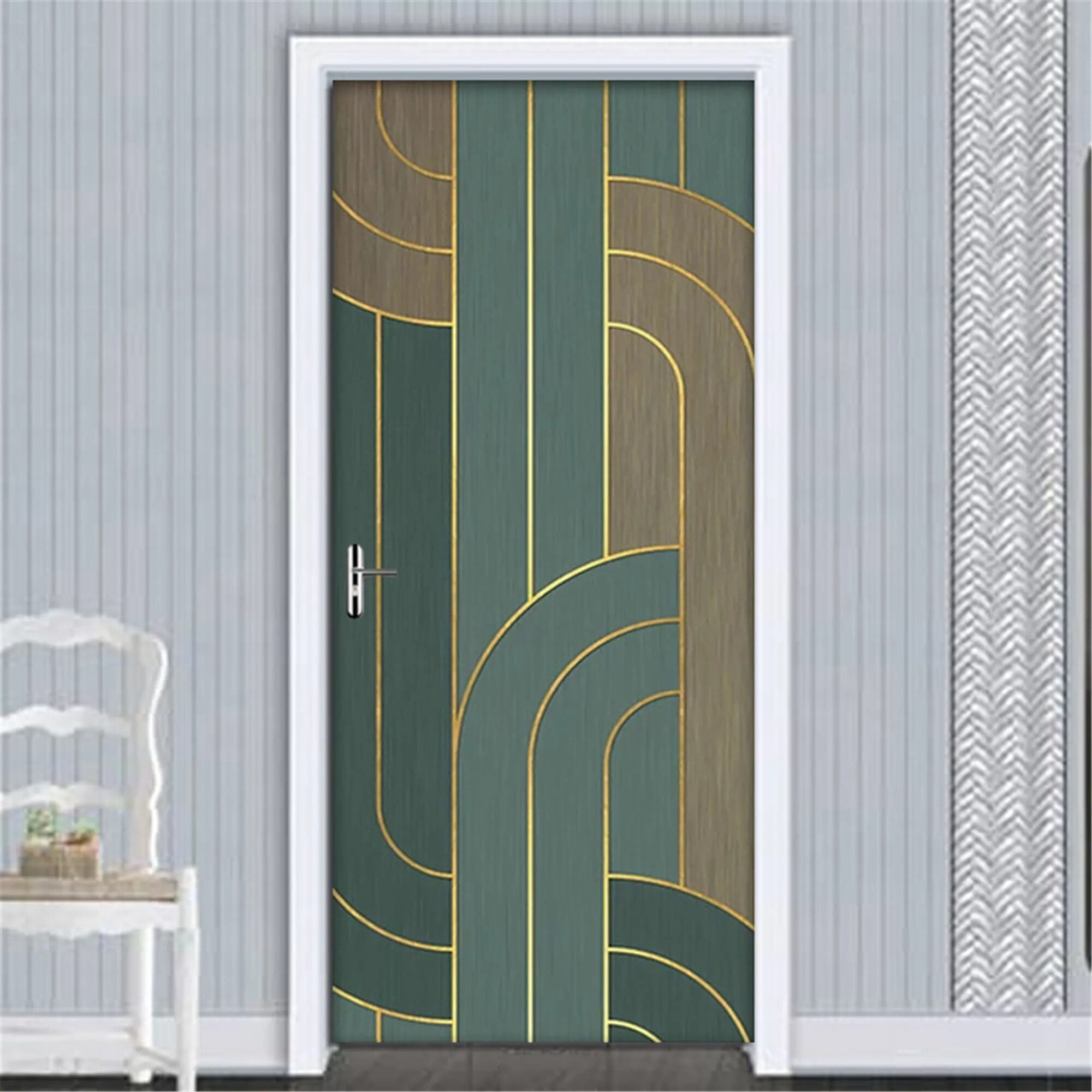 Simulation Spider Web Door Stickers Creative Art Design Full Cover ...