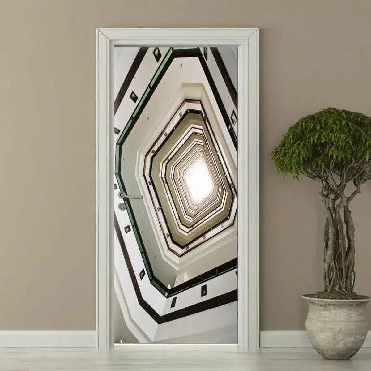 Simulation Spider Web Door Stickers Creative Art Design Full Door Cover ...