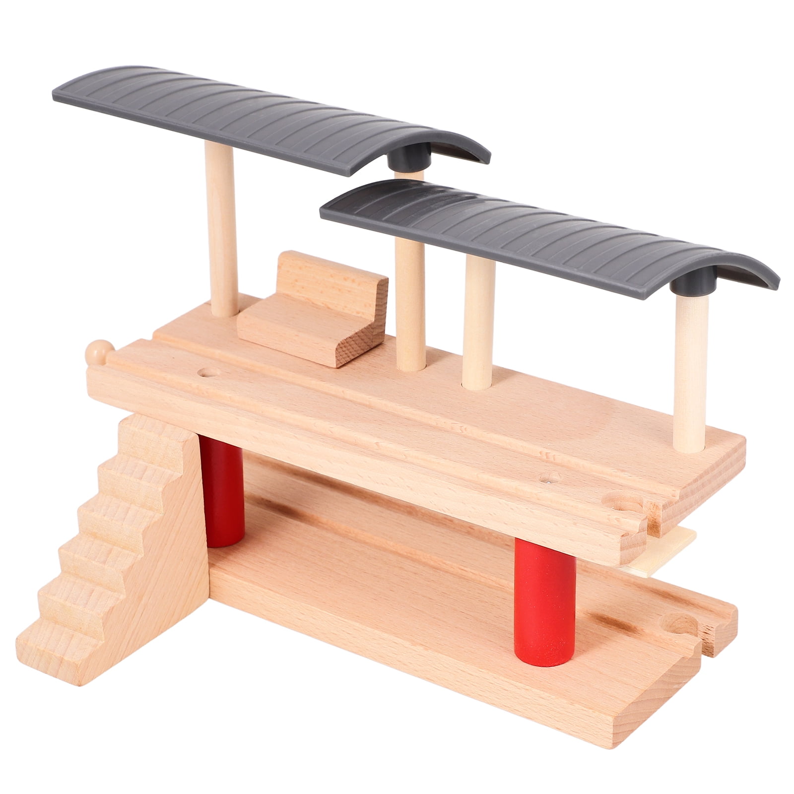 Simulation Station Platform Double-deck Diy Train Track Scene Prop ...