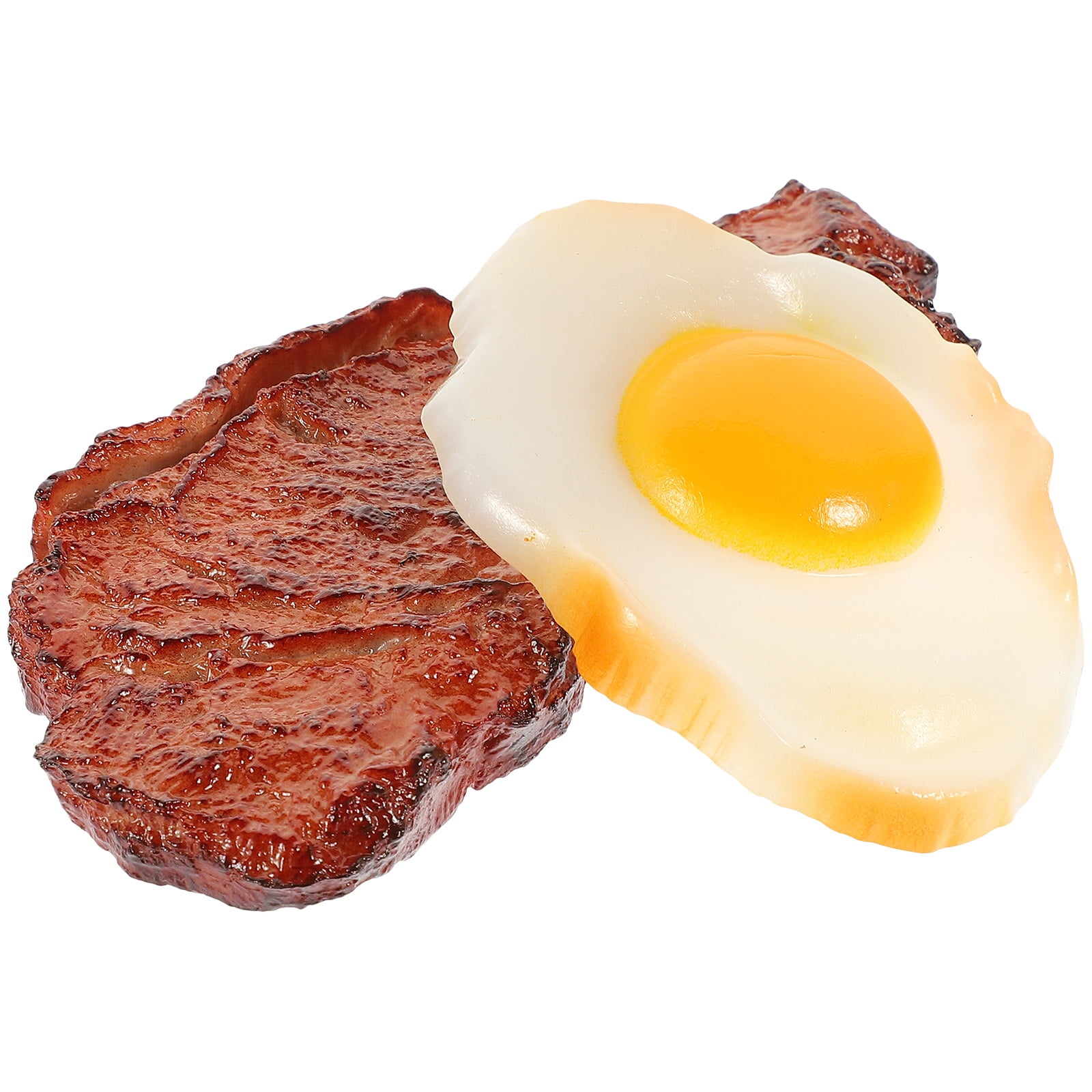 Simulation Steak Steak Food Toys Artificial Fried Eggs Fake Food Pvc ...