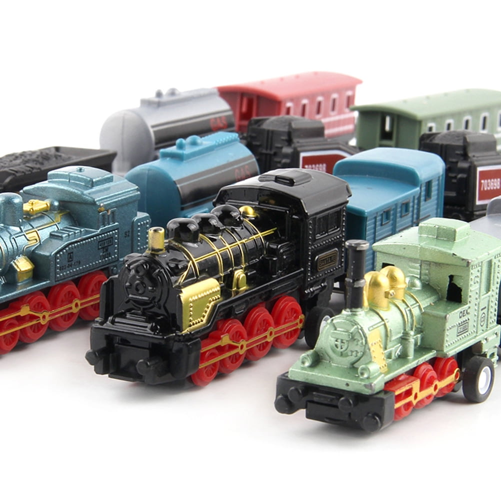 Simulation Steam Train Toy Kit Pull Back Simulation Steam Train Model ...