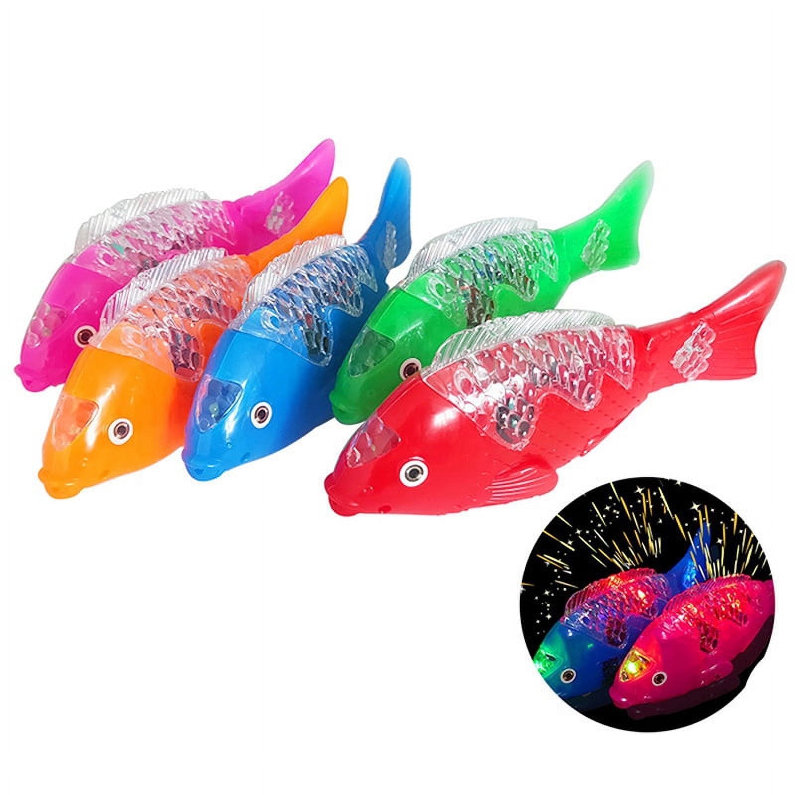 Simulation Swimming Electric Fish Toy Kids LED Lighting Music ...