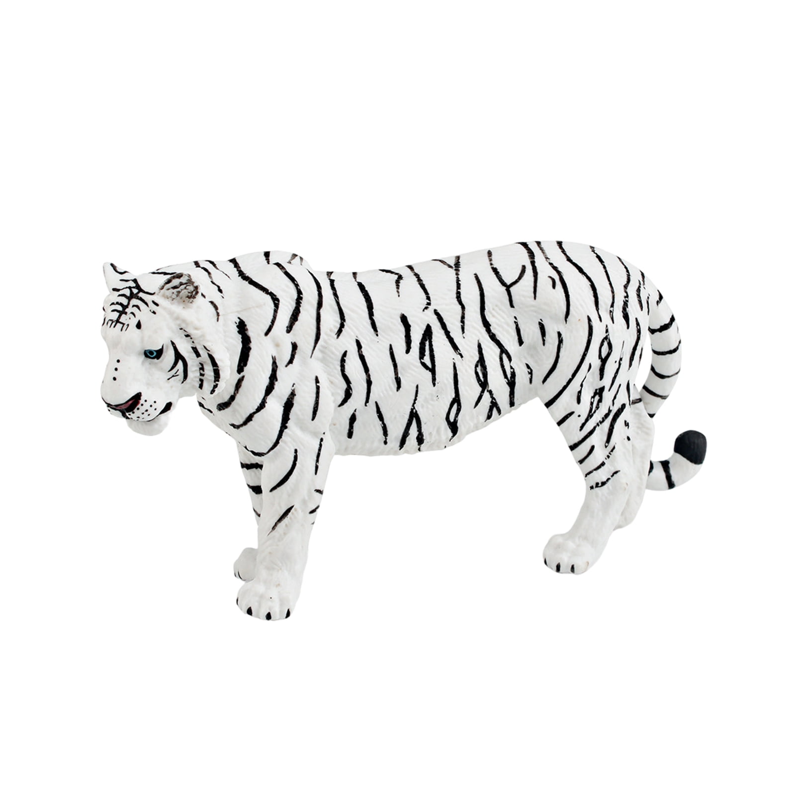 Simulation Tiger Model Tablescape Decoration Realistic Miniature White ...