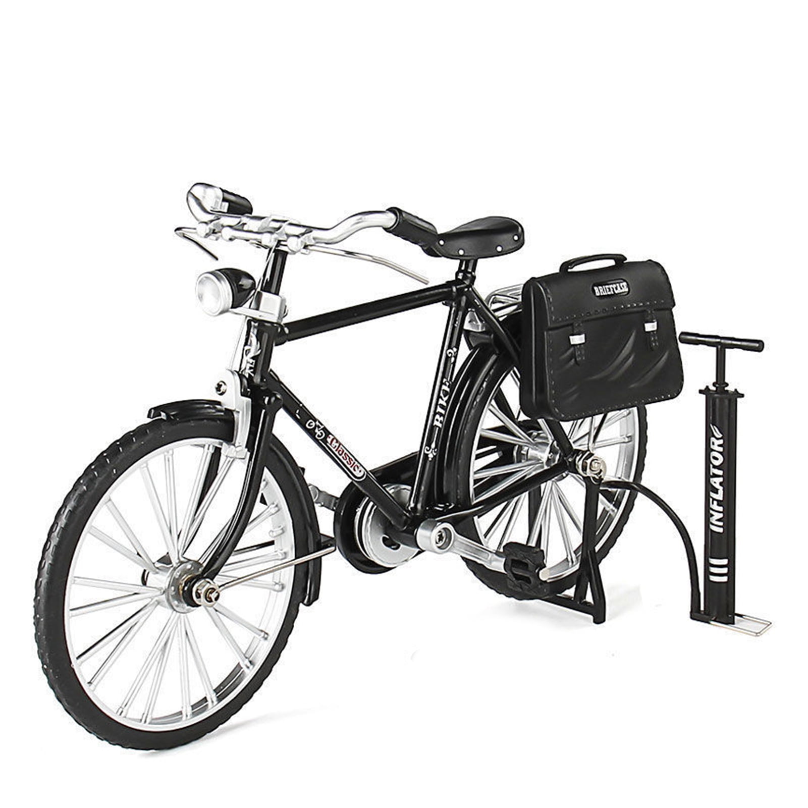 Simulation Vintage Bicycle Model with Pump Movable Pedal & Wheels DIY ...