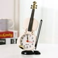 Simulation Violin Alarm Clock Creative Digital Desk Time Clock Novelty ...