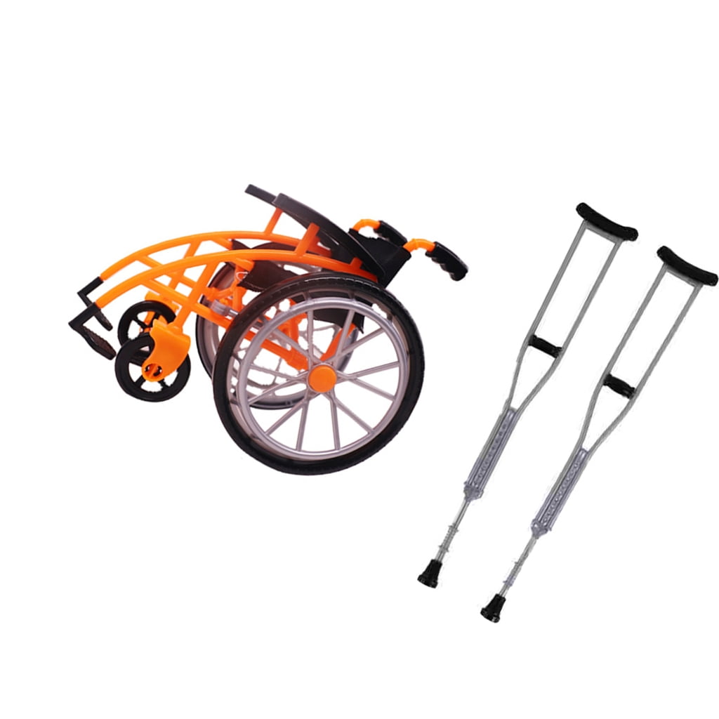 Simulation Wheelchair Toy With Crutches For Preschool Learning And ...
