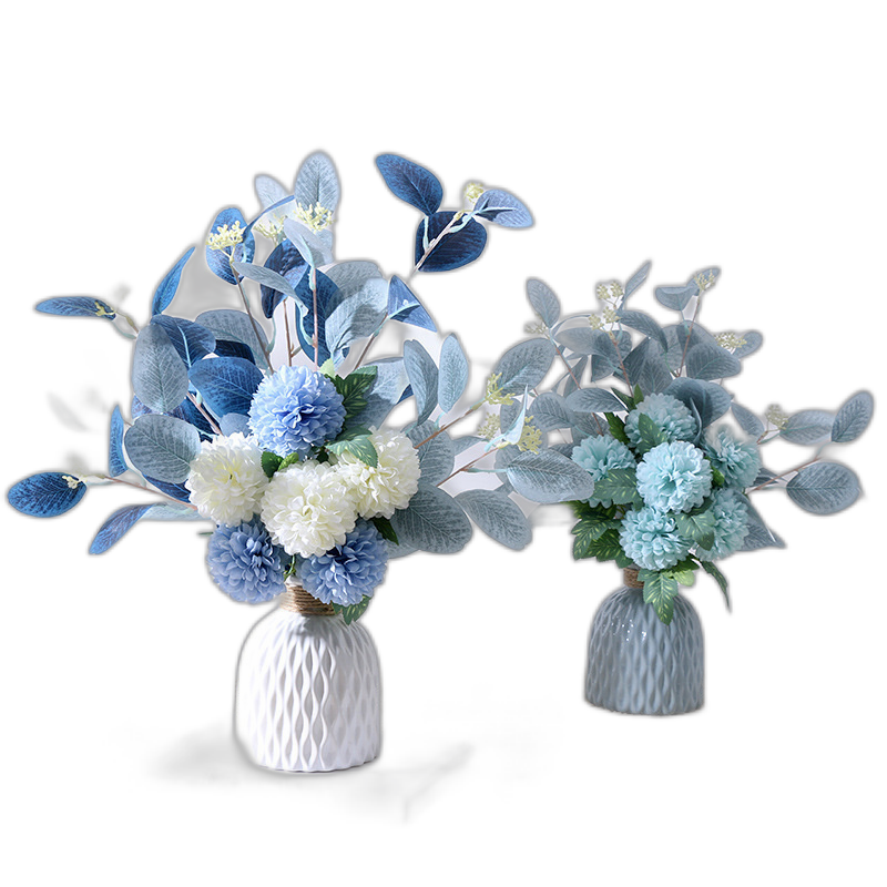 Simulation bouquet Northern European dining table Flower Yisen Living room decoration artificial ...