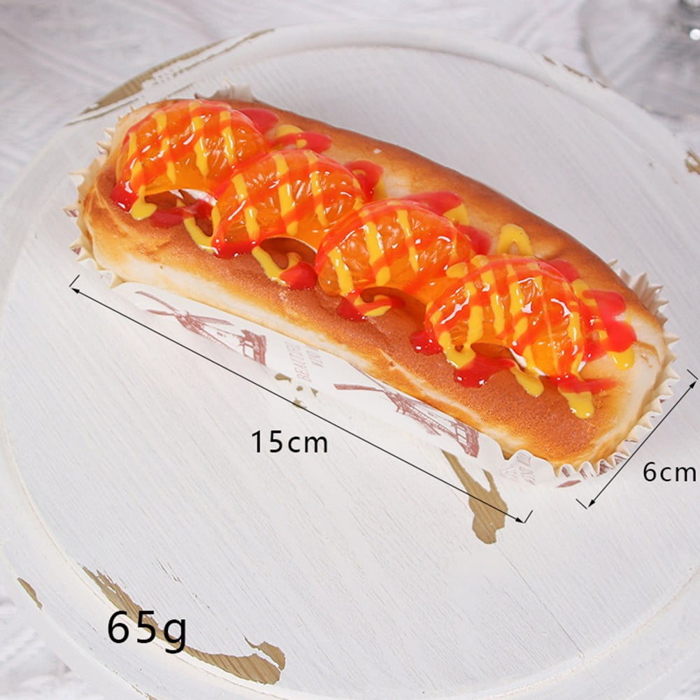 Decorative Bread Model Realistic PVC Food Ornament 15x6cm Simulation ...