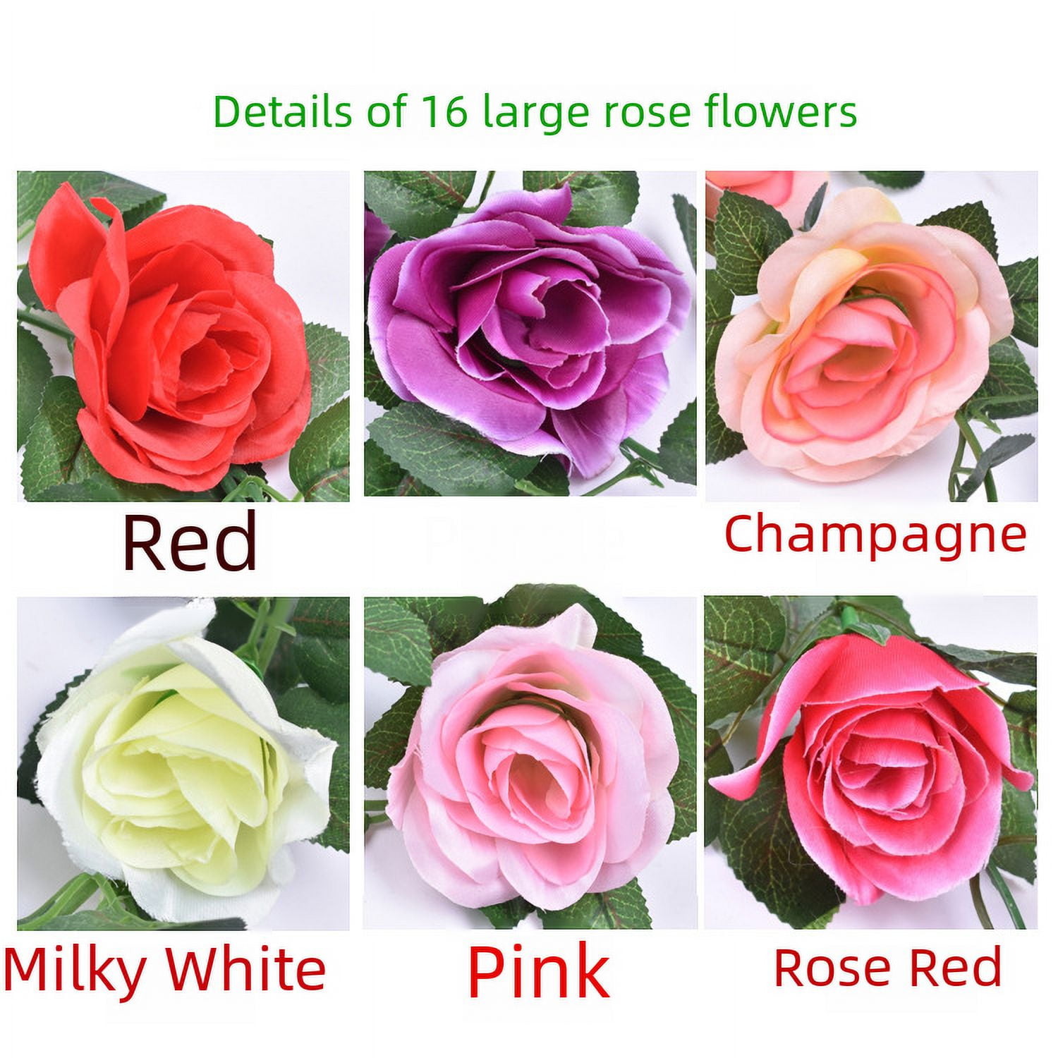 Simulation rose vine artificial flower rattan air conditioning pipe ...