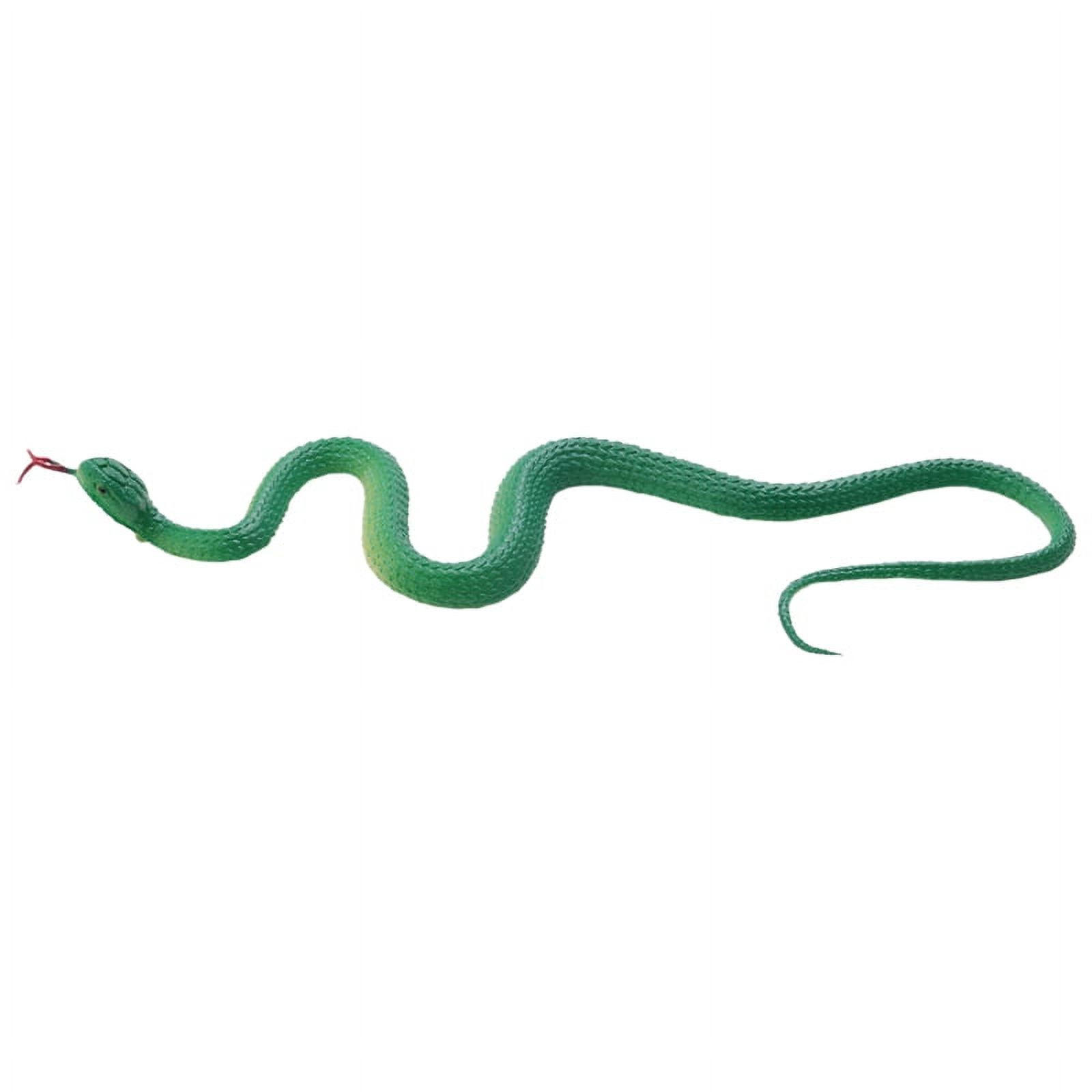 Simulation soft plastic toy snake Snake Rubber Tip Toy - Green ...