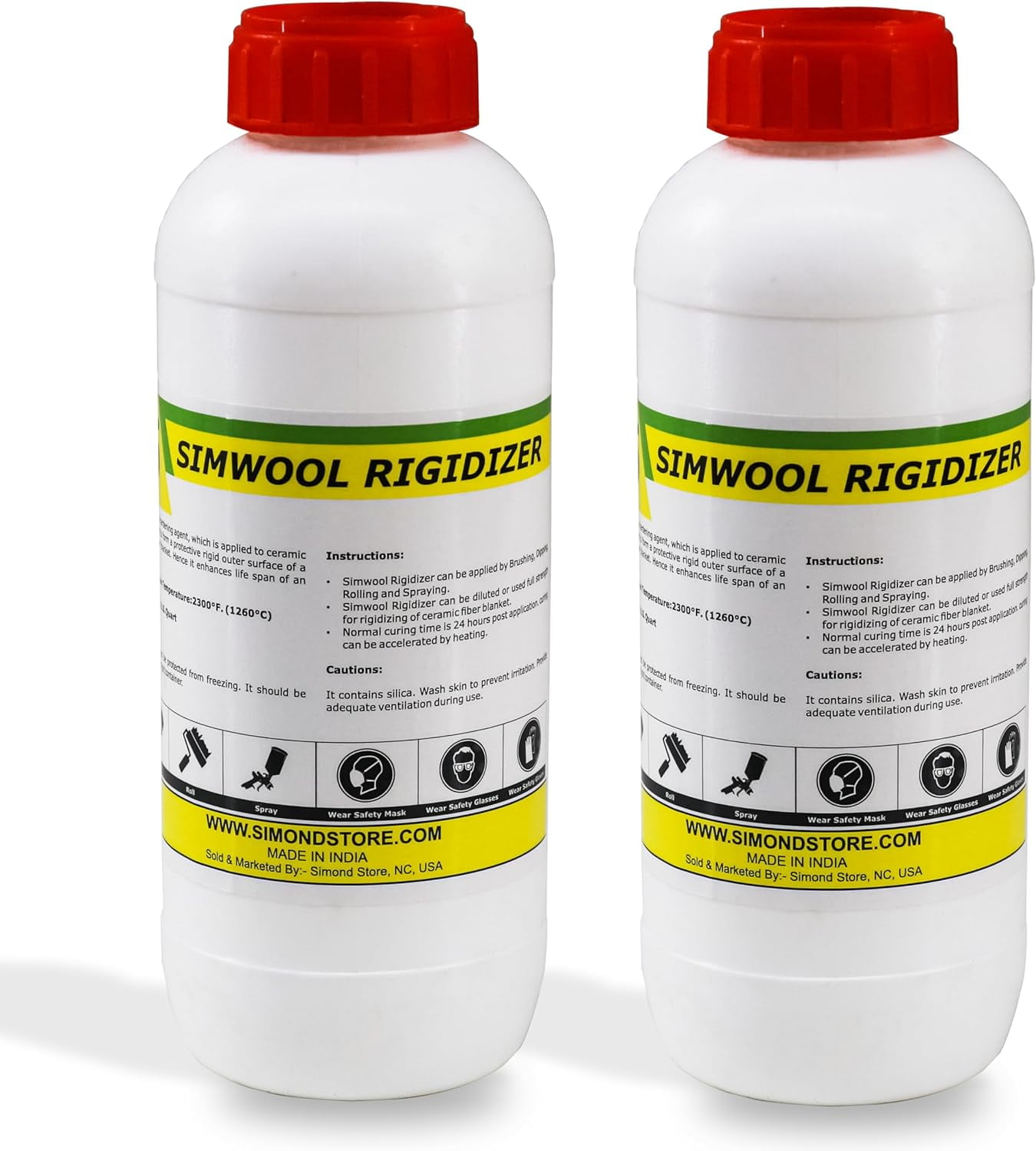 Simwool Rigidizer - Coating for Ceramic Fiber Blanket - 1/2 Gallon ...