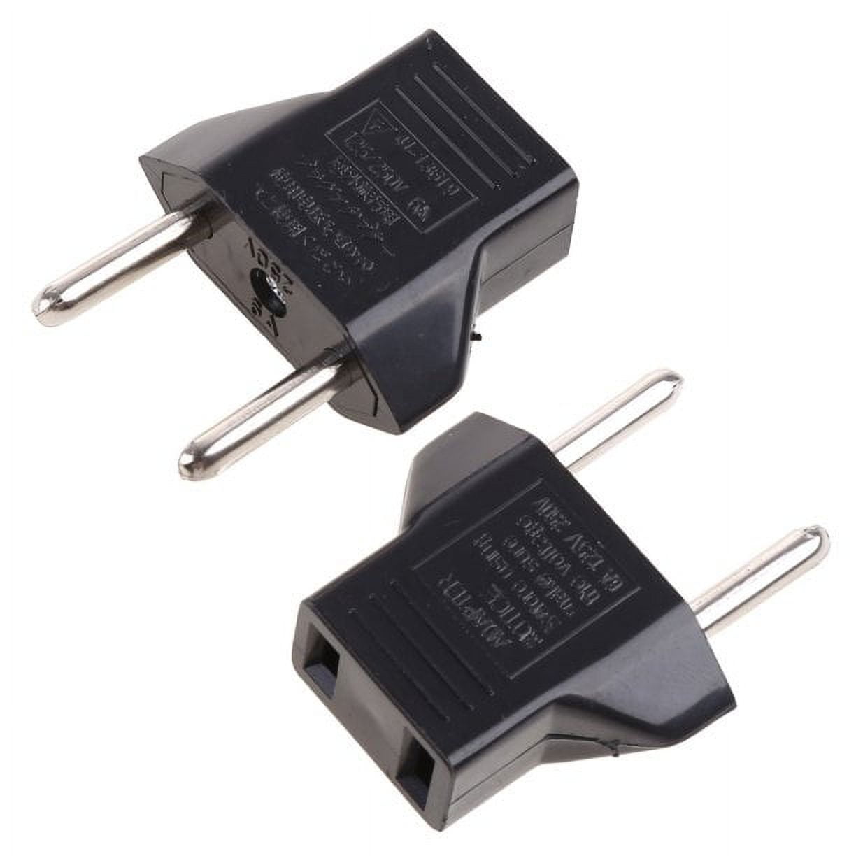 Simyoung 2 Pack of North American US USA to EU European Adapters Plug ...