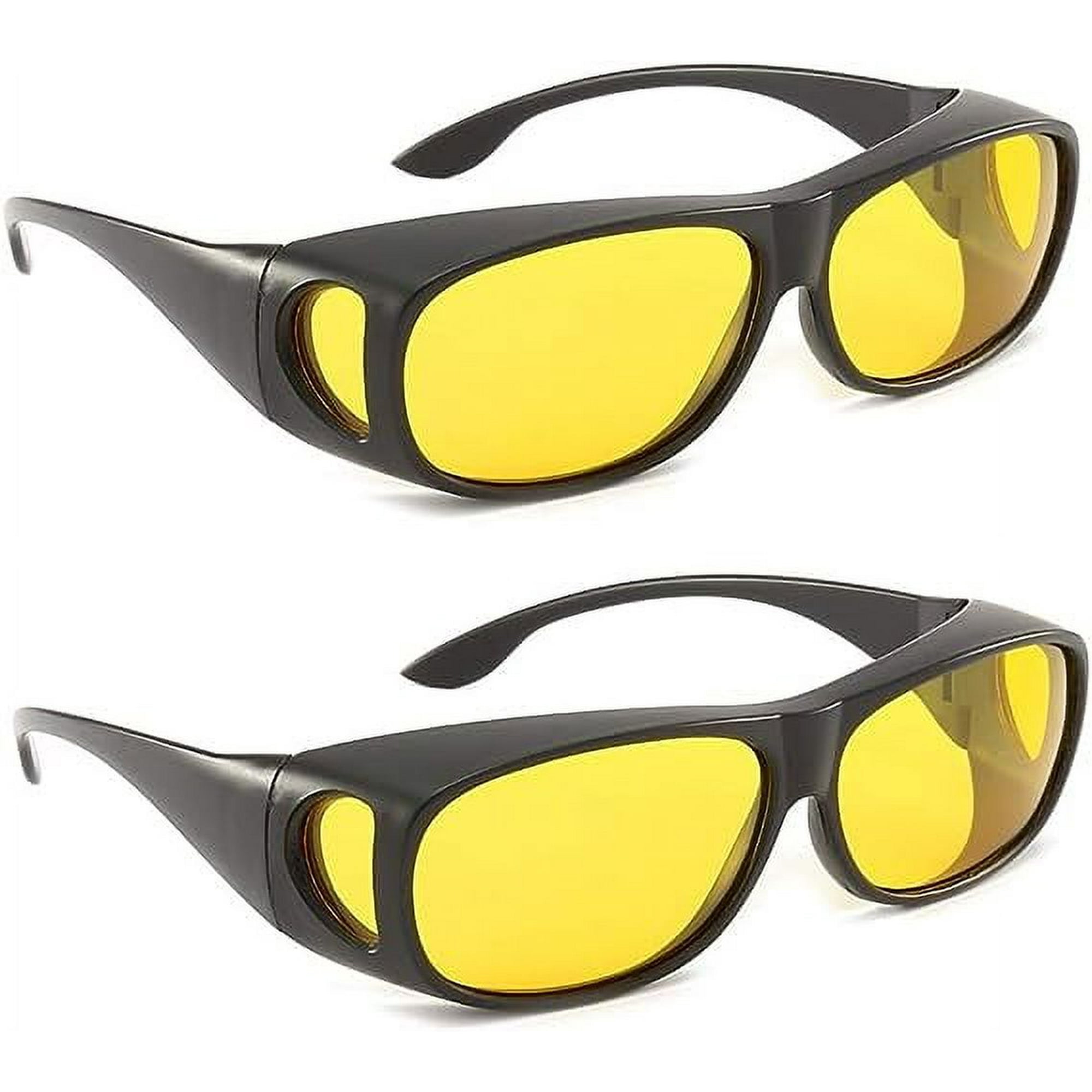 Simyoung 2Packs HD Day Night Driving Glasses Anti Glare Sunglasses with ...