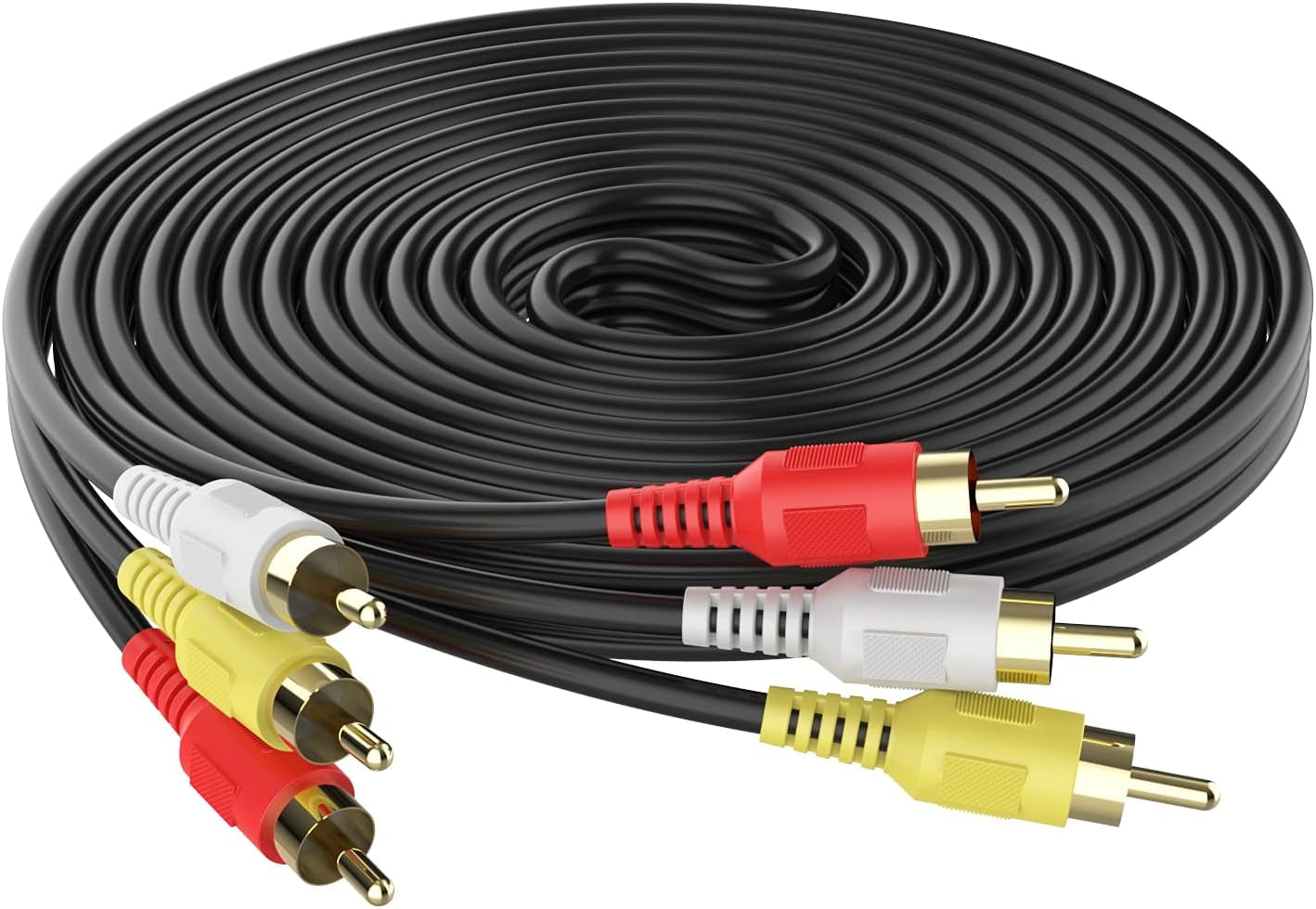 Simyoung 3 RCA Male Audio and Video Cable 30FT - 3 RCA to 3RCA ...