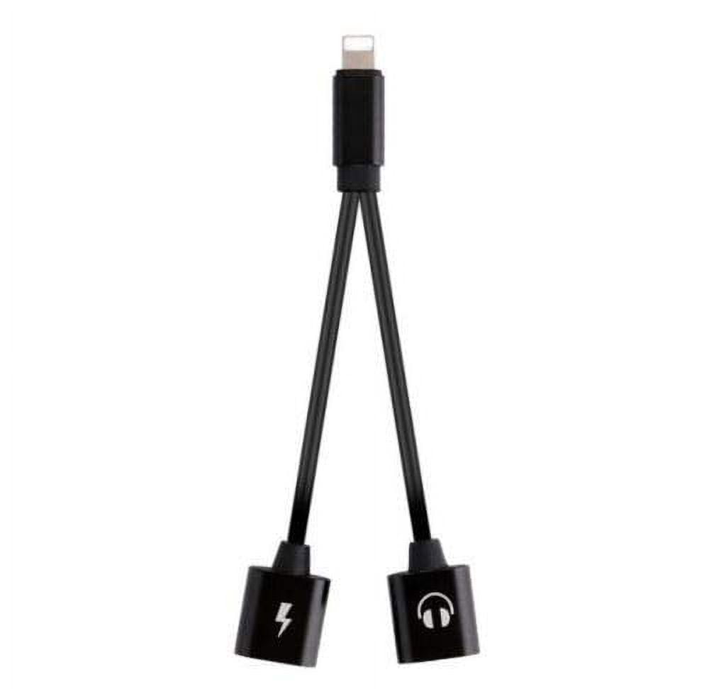 Simyoung Dual Lightning Splitter Adapter, 2-in-1 iPhone Jack Adapter ...