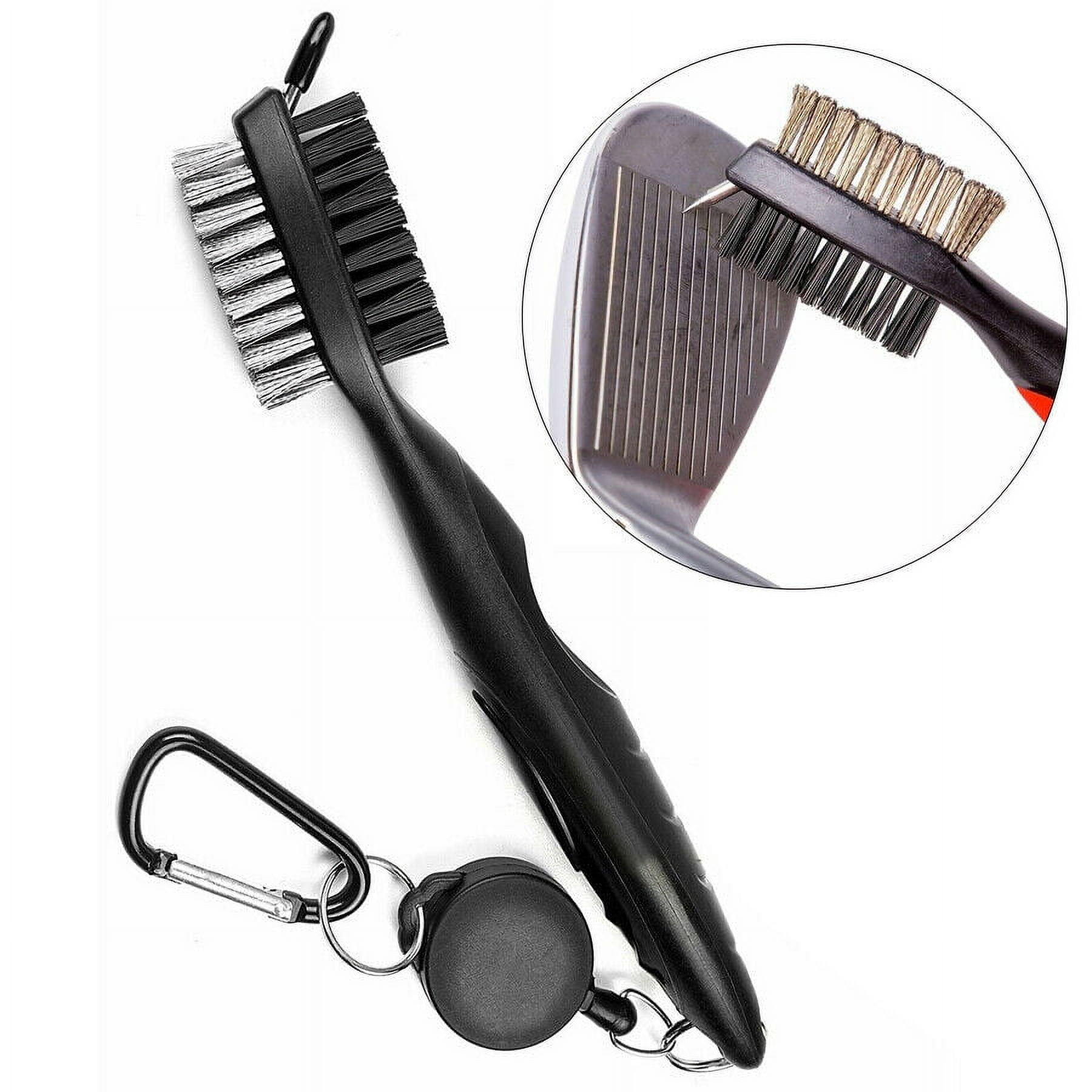 Simyoung Golf Cleaning Tool, 2-Sided Retractable Brush, Black - Walmart.com