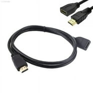 CY HDMI Male to HDMI 2.1 Female Vertical 90 Degree Left Angled Low ...