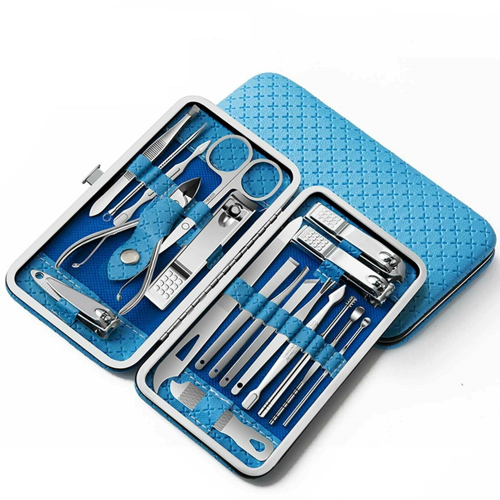Simyoung Manicure Pedicure Tool Kit, Nail Clippers Kit,19pcs Manicure ...