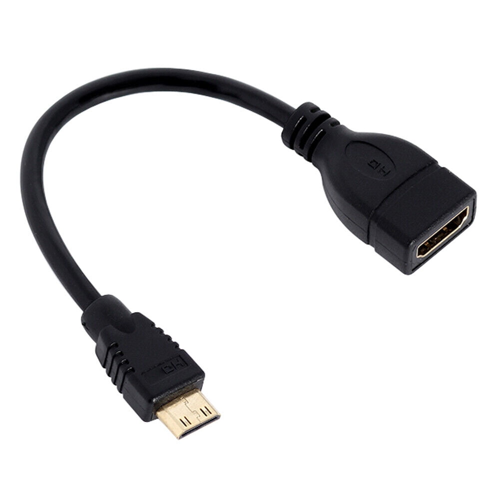 Simyoung Mini HDMI Male to HDMI Female Converter Adapter Cable Cord ...