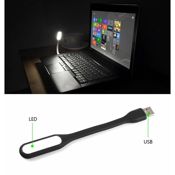 Simyoung Mini USB LED Light, Flexible Gooseneck, Portable 6-LED Reading ...