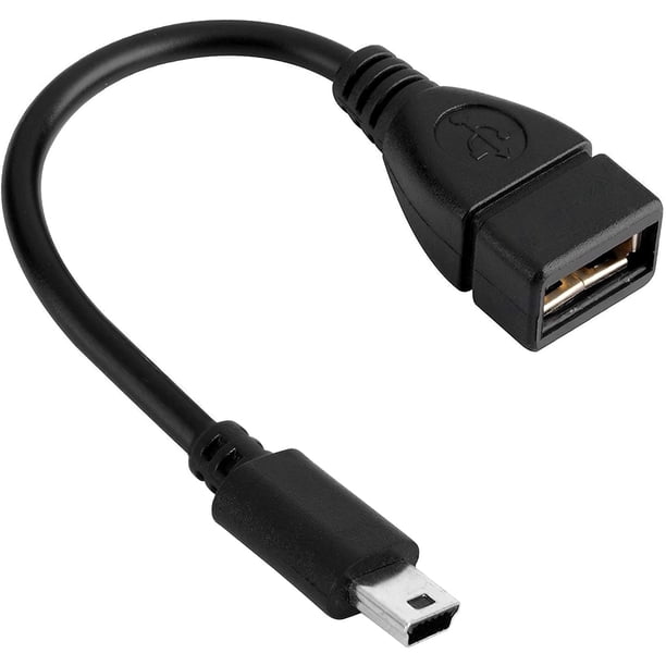 Simyoung Mini USB OTG Cable for Digital Cameras USB A Female to Mini ...