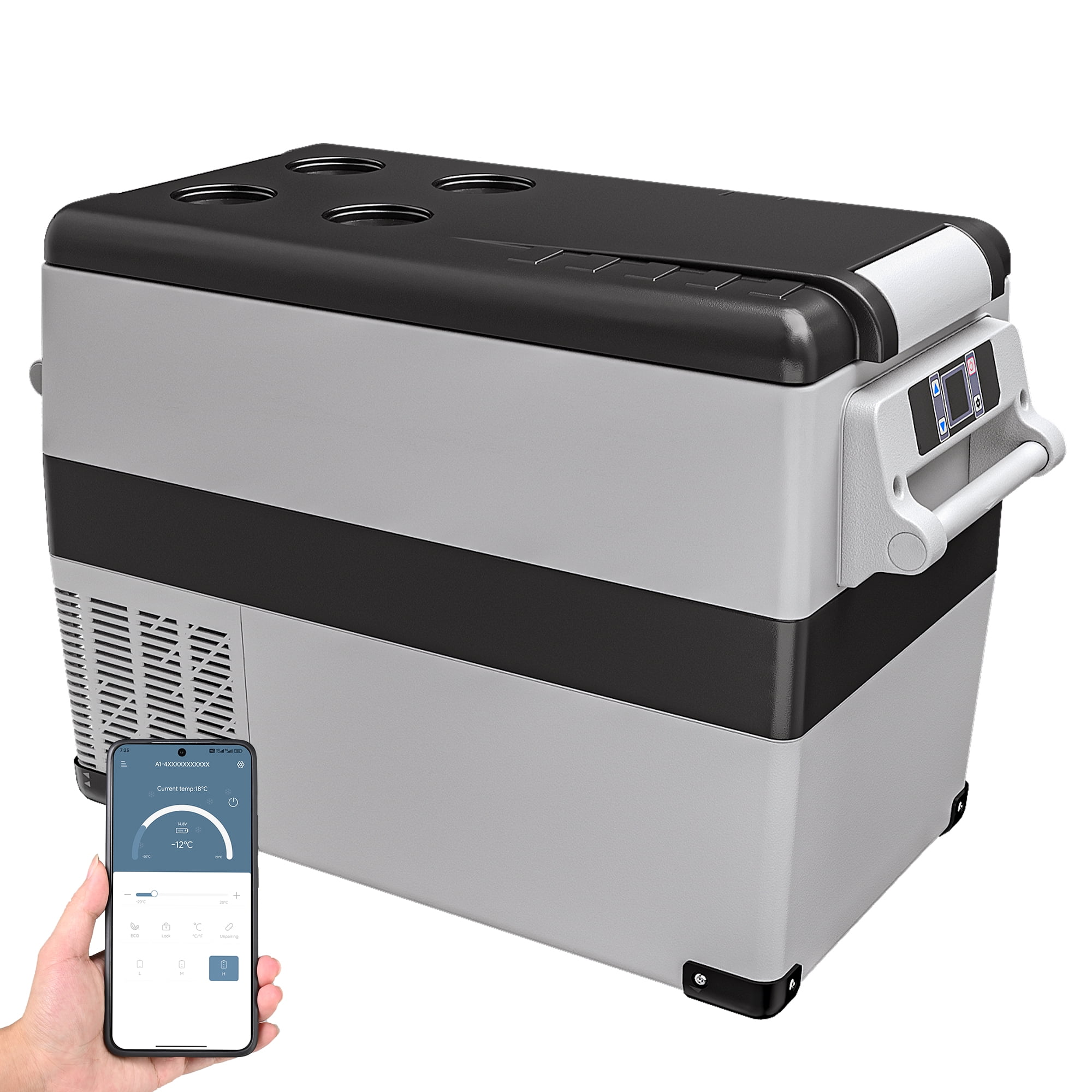 Simzlife 12 Volt Car Refrigerators, 48QT(45L) RV Refrigerator, Freezer ...