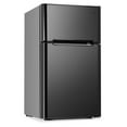Simzlife Matte Black 3.2 Cu ft Mini Refrigerator with Freezer for ...
