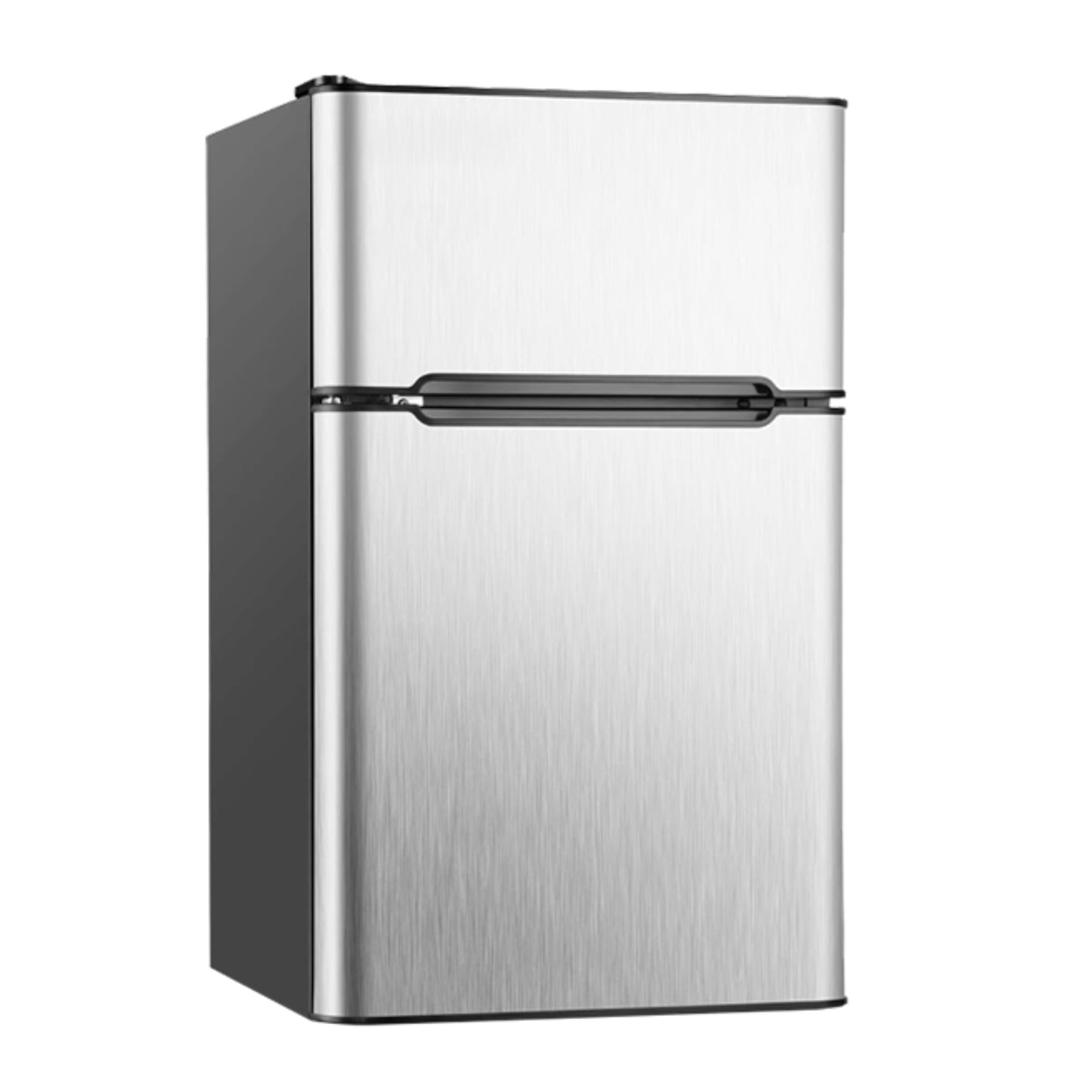 SIMZLIFE 3.2 Cu Ft Mini Refrigerator with Freezer, Silver Compact ...