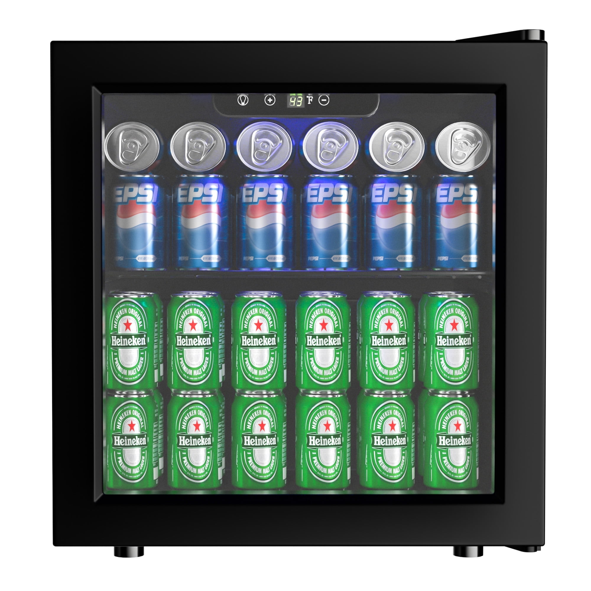Simzlife 55 Cans Mini Beverage Refrigerator & Portable Beverage Cooler ...