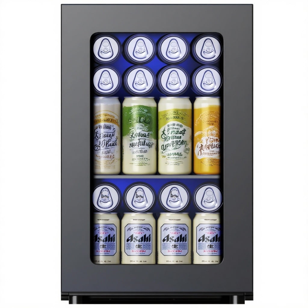 Simzlife 6 Bottles and 24 Cans Mini Beverage Refrigerator & Portable ...