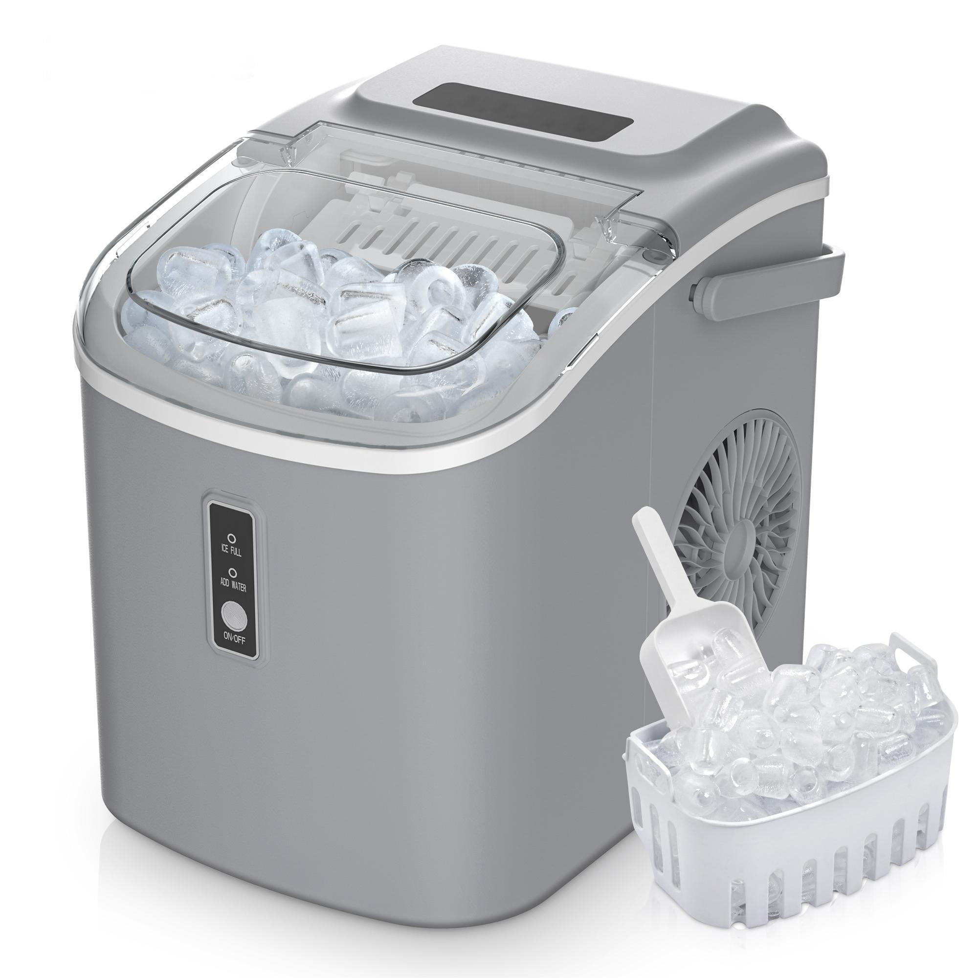 Simzlife Countertop Ice Maker with Handle,Portable Ice Machine with ...