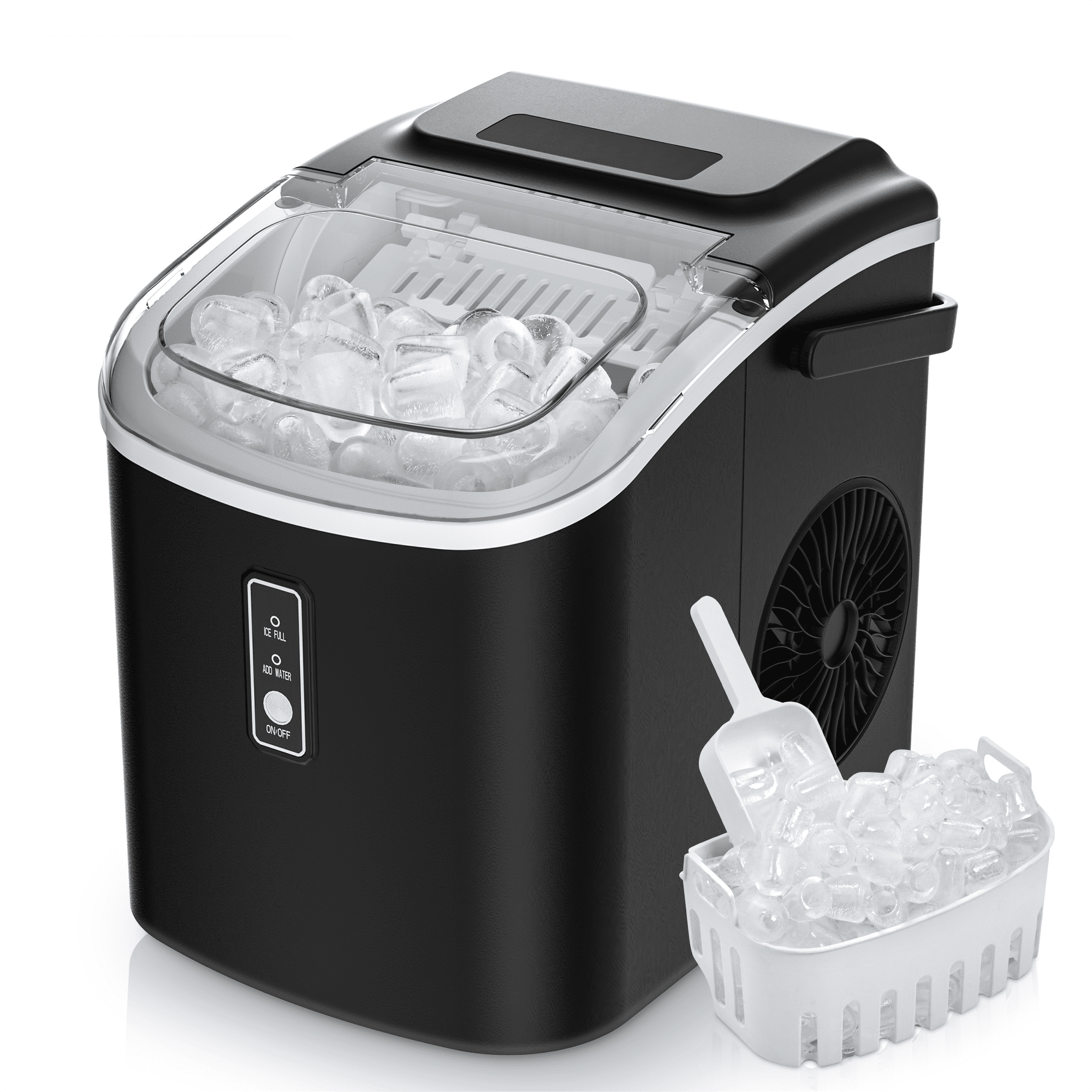 Simzlife Countertop Ice Maker with Handle,Portable Ice Machine with ...
