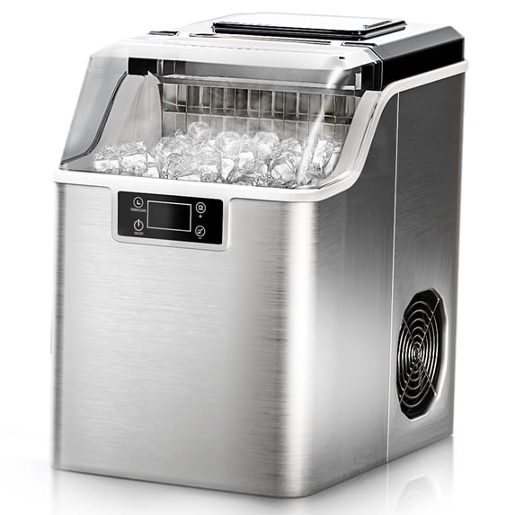 Free Shipping! SIMZLIFE Ice Cube Maker Machine Countertop with External ...