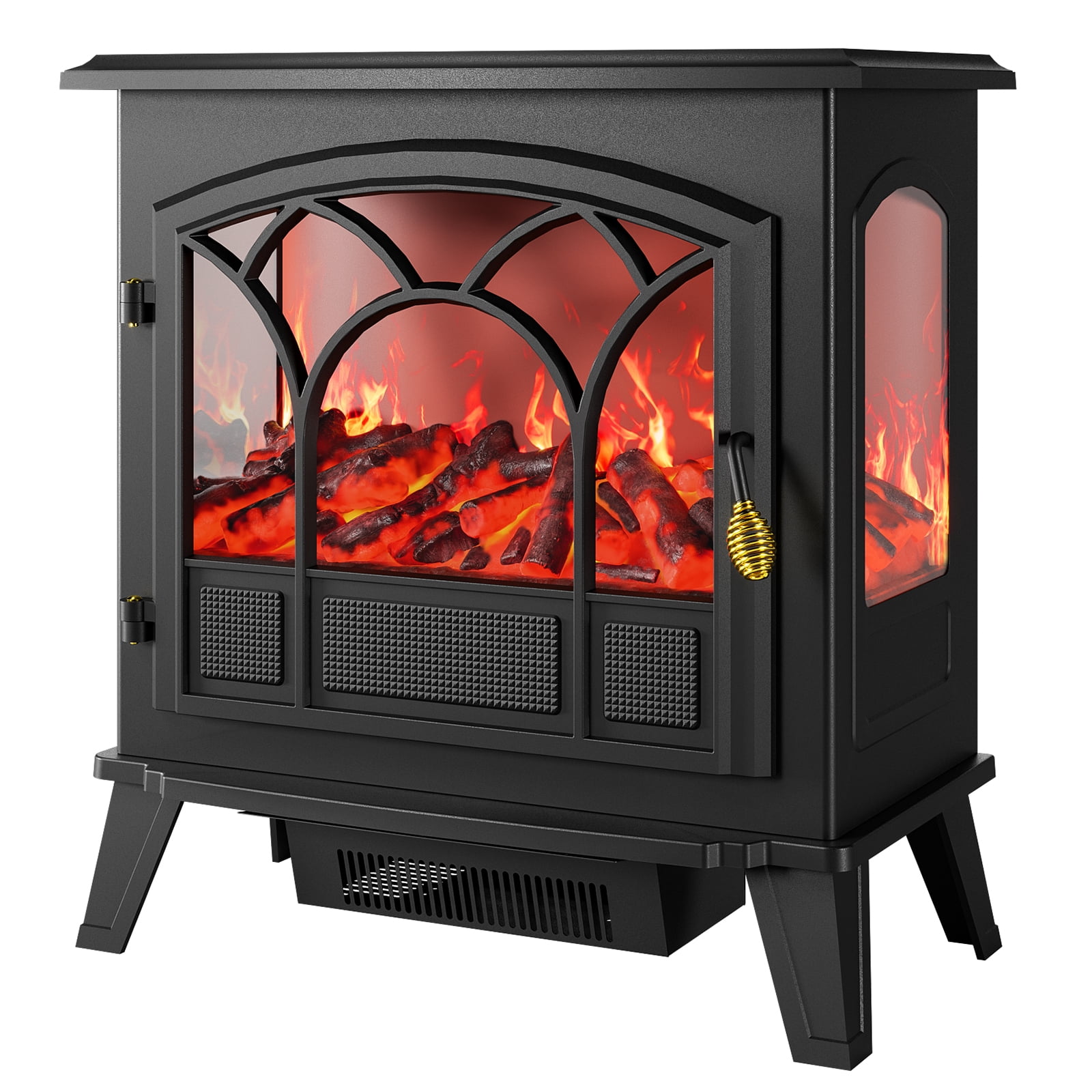 Simzone Electric Fireplace Heater, 3D Freestanding Fireplace Stove for ...