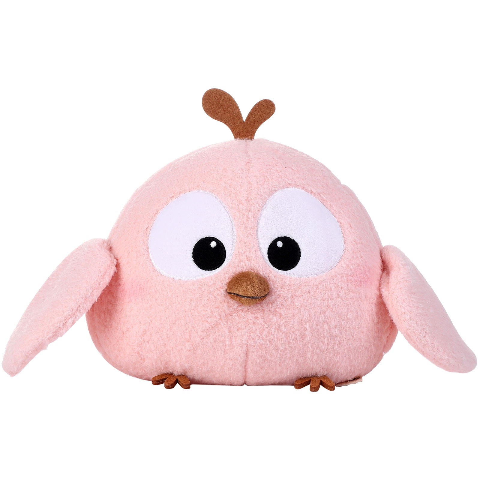 Simzone Pink Round Plush Stuffed Animal Toys Soft Animal Realistic Bird ...