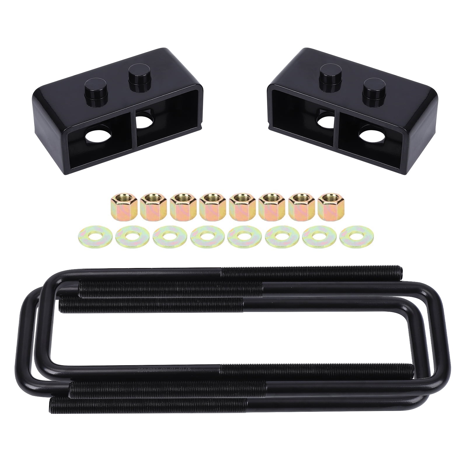 Simzone Rear 2" F150 Leveling Lift Kits - 2 inch Raise Blocks & U-bolts ...
