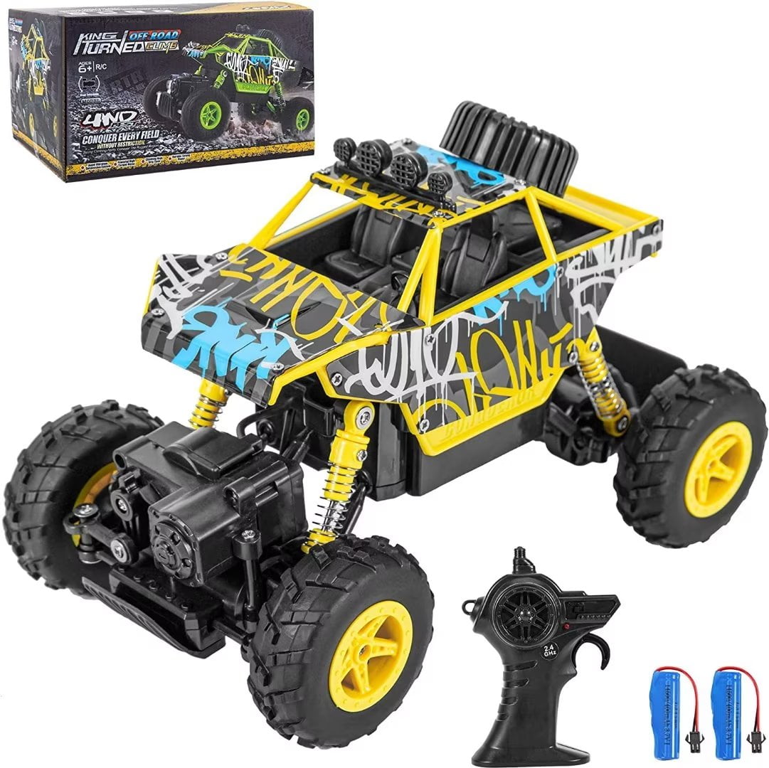Simzone Remote Control Car Off Road RC Stunt Cars, 4WD High Speed All Terrains Electric Toy Off ...