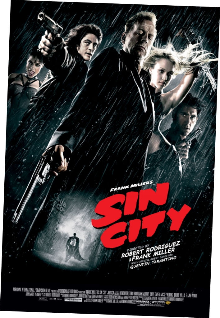 Sin City Movie Poster 24In x36In Art Poster 24x36 Multi-Color Square ...
