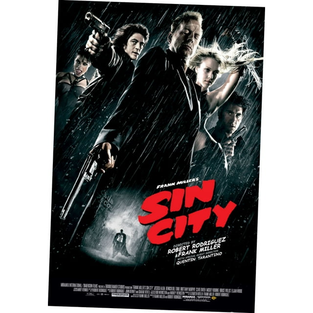 Sin City Movie Poster 24In x36In Art Poster 24x36 Multi-Color Square ...
