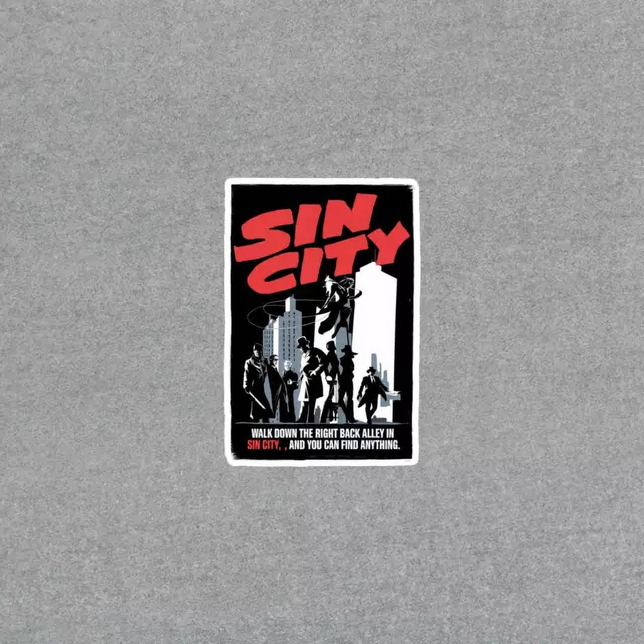 Sin City Movie Sticker Sticker - Film Noir Gangster Silhouette Art ...