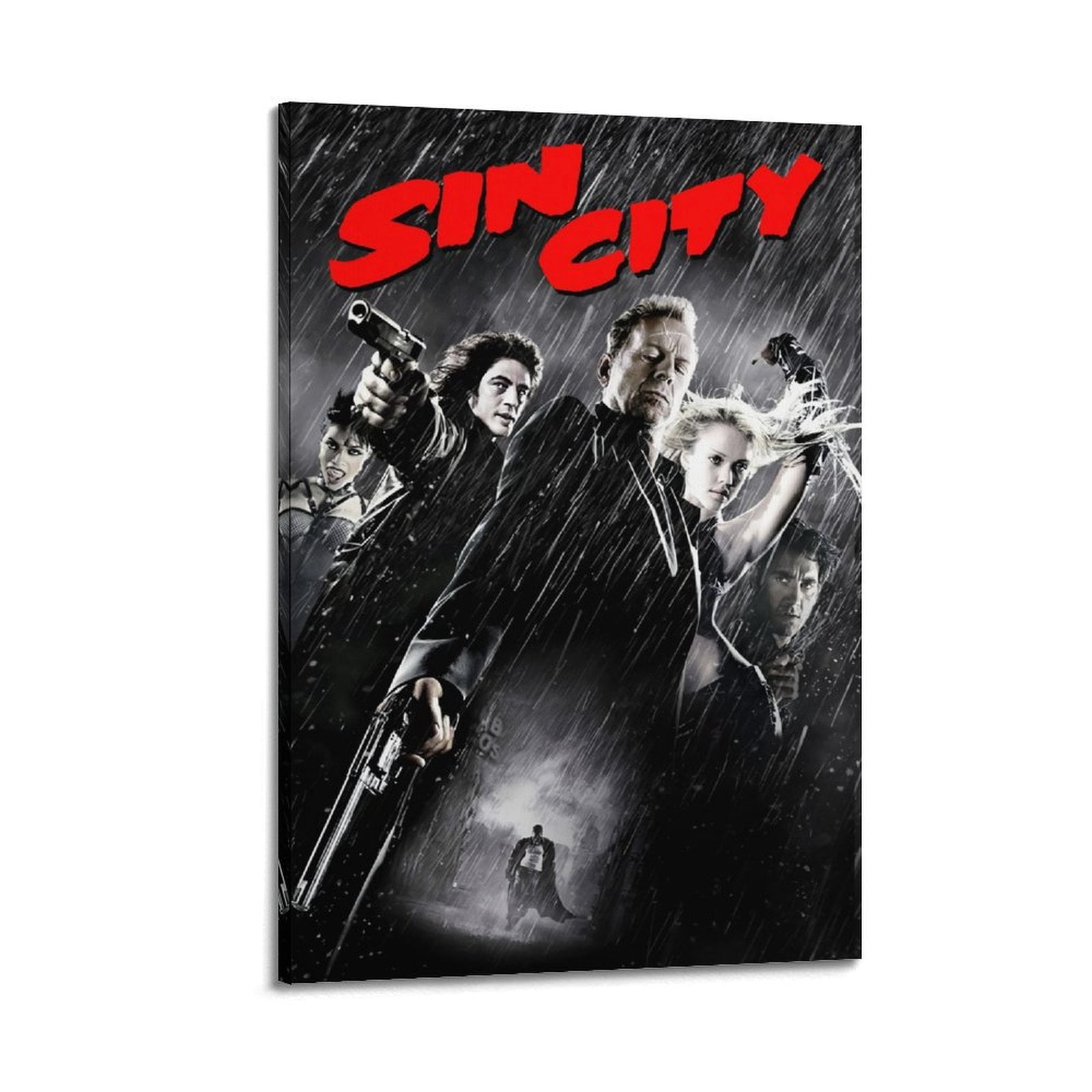 Sin City Poster Wall Art Canvas Aesthetic Music And Movies Decorative ...