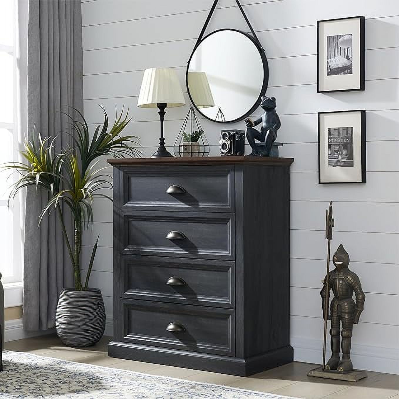 Furniture of America Mayves Farmhouse 7-Drawer Dresser, Antique White ... Furniture of America Mayves Farmhouse 7-Drawer Dresser, Antique White ...